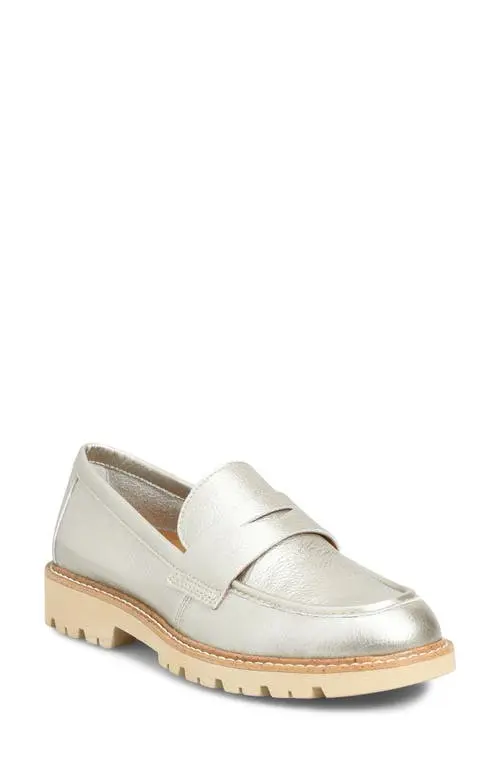 COMFORTIVA Lug Sole Loafer - Silver