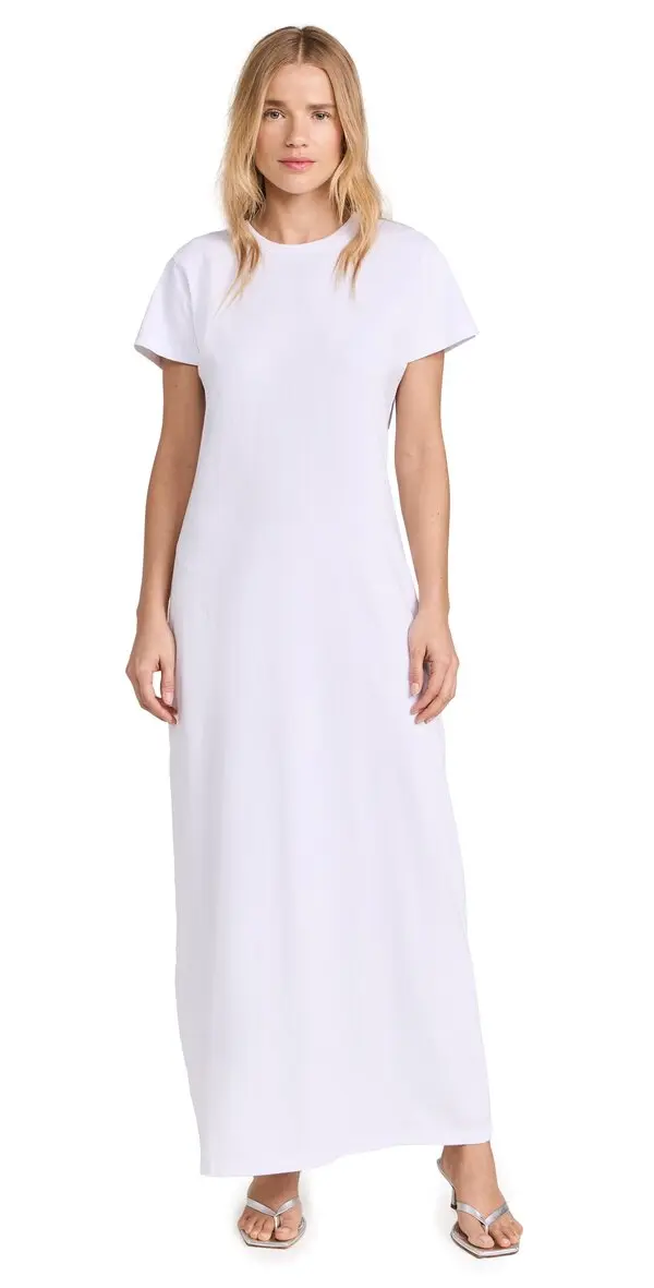 LESET Margo Maxi Dress - White