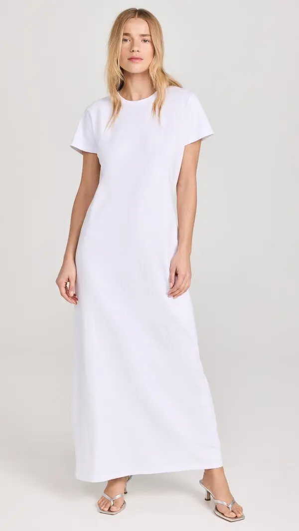 LESET Margo Maxi Dress - White