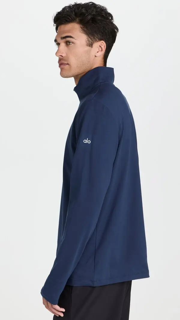Alo Yoga アロヨガ メンズ ネイビー Sサイズ 新品 未使用 Alo Yoga Men's Navy Quarter Zip 1/4 Pullover | Mercari