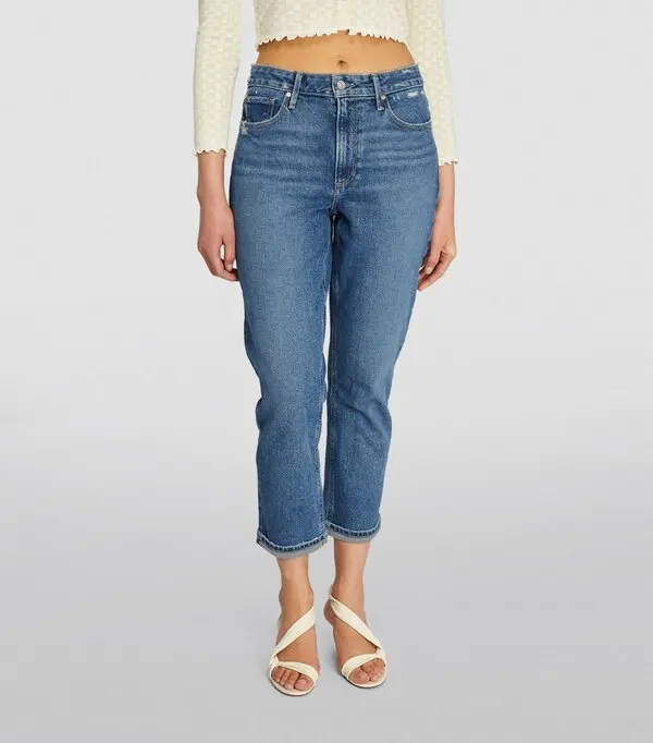 Paige Cropped Brigitte Boyfriend Jeans