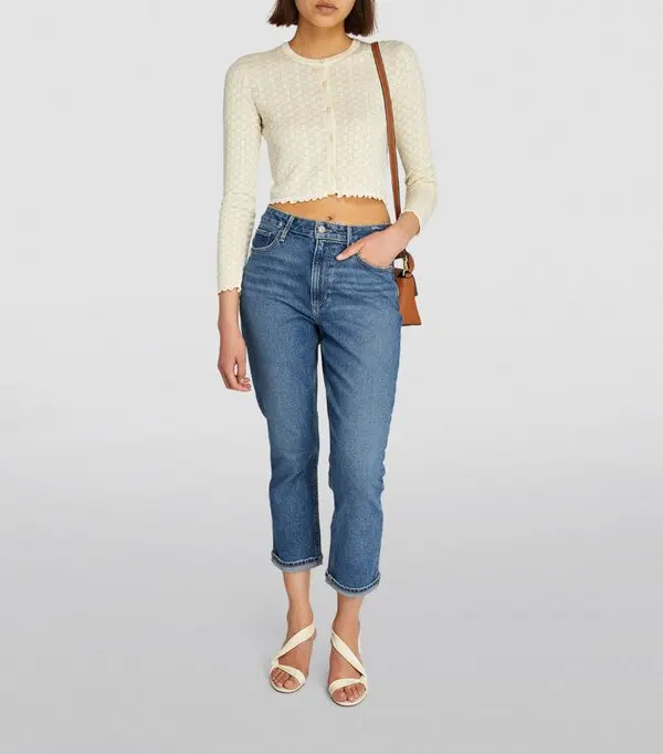 Paige Cropped Brigitte Boyfriend Jeans