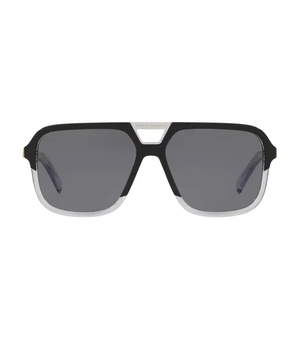 Dolce & Gabbana Acetate Angel Sunglasses - Black