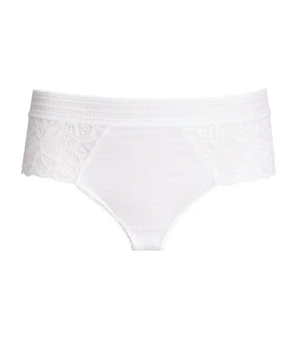 Wacoal Lace-trim Raffine Tanga - White