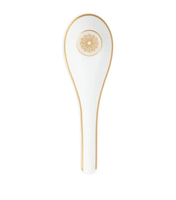 Christofle Porcelain Malmaison Platinum Impériale Chinese Spoon - Silver