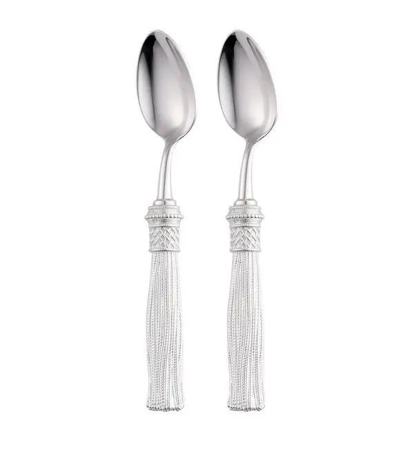 Christofle Pompon -plated 2-piece Coffee Spoon Set