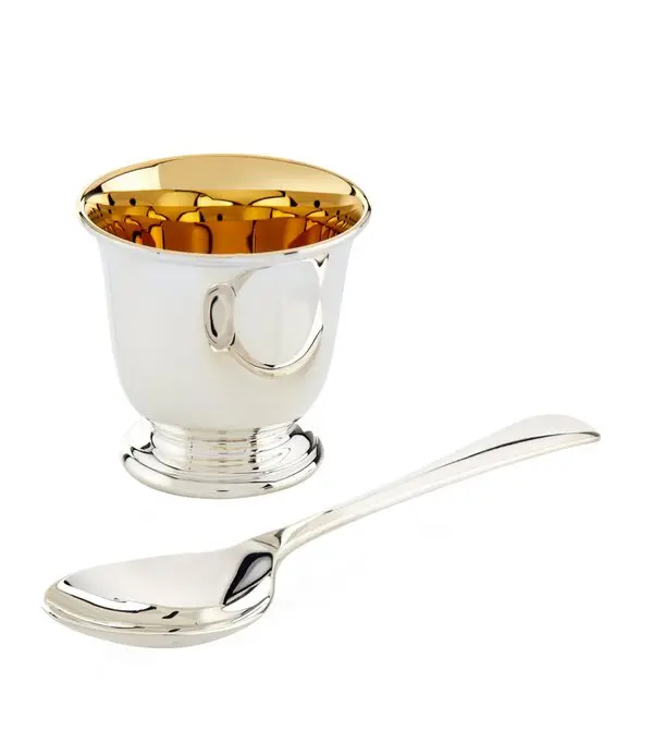CARRS SILVER Sterling Egg Cup And Spoon In Presentation Case
