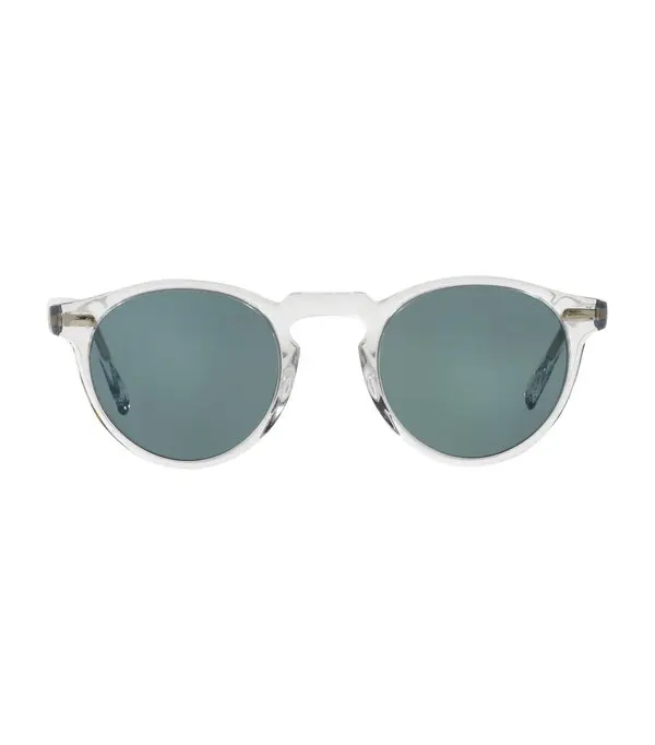 Oliver Spencer Round Frame Sunglasses - Blue