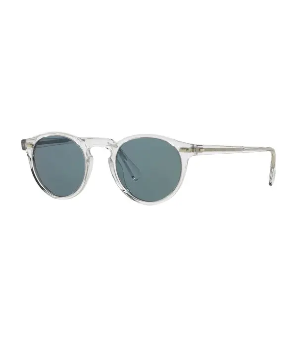 Oliver Spencer Round Frame Sunglasses - Blue