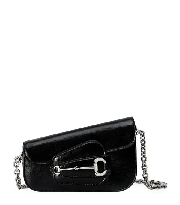 Gucci Mini Leather Asymmetric Horsebit 1955 Shoulder Bag