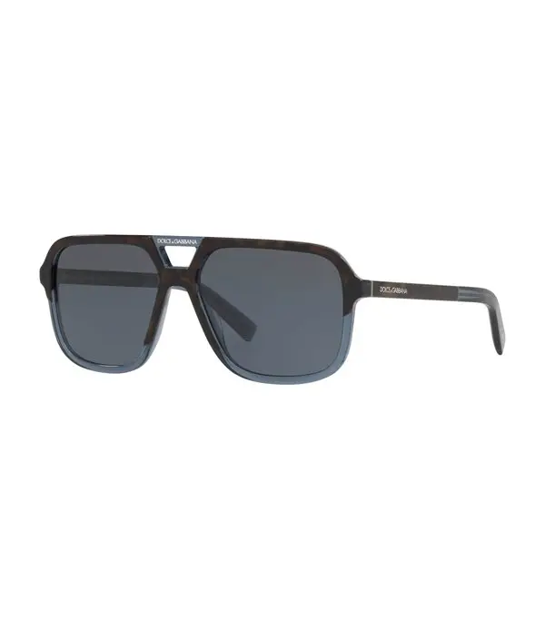 Dolce & Gabbana Acetate Angel Sunglasses - Brown