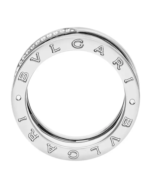 BVLGARI Gold And Diamond B.zero1 Three-band Ring