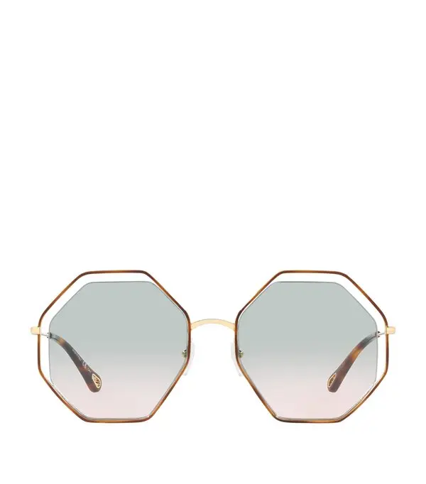 Chloé Poppy Octagonal Sunglasses - Black