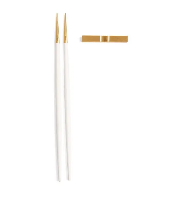 CUTIPOL Goa Gold-plated 3-piece Chopstick Set