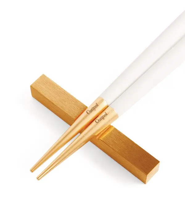 CUTIPOL Goa Gold-plated 3-piece Chopstick Set