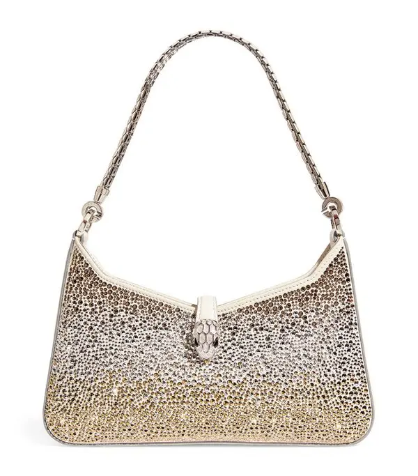 BVLGARI Embellished Serpenti Baia Shoulder Bag