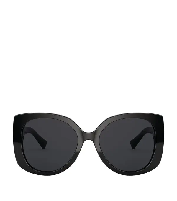 Versace Rectangular Medusa Sunglasses - Black