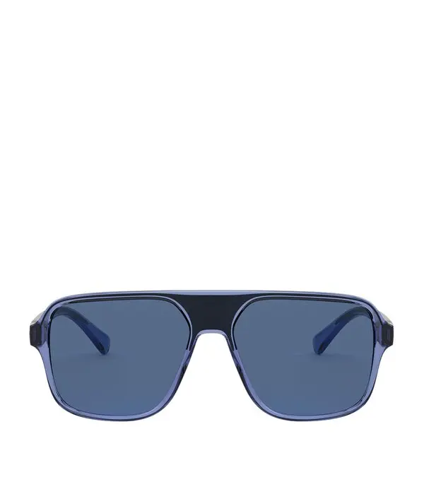 Dolce & Gabbana Step Injection Square Sunglasses - Blue