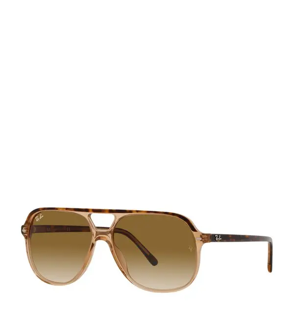 Ray-ban Tortoiseshell Square Bill Sunglasses