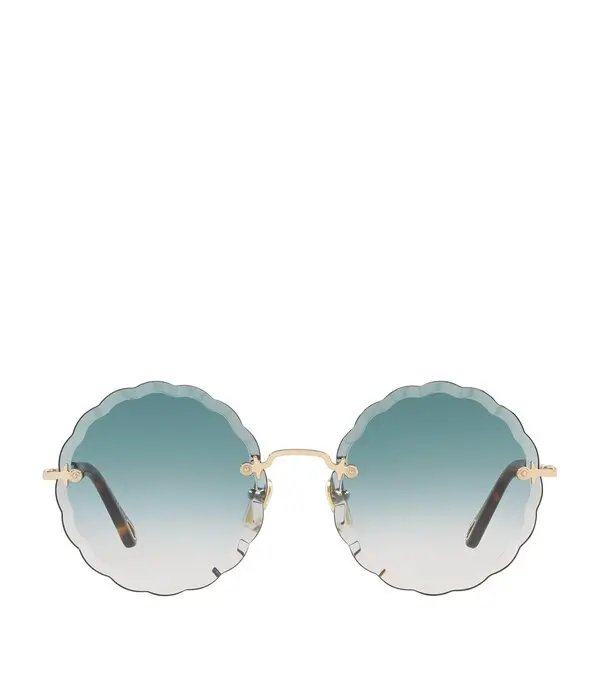 Chloé Rosie Round Sunglasses - Gold