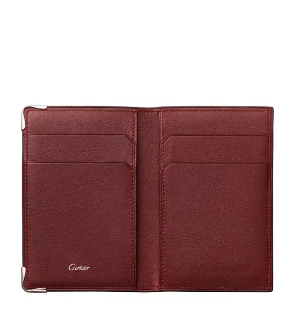Cartier Leather Must De Bifold Card Holder
