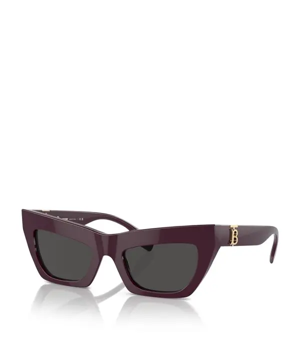 Burberry Acetate Cat-eye Sunglasses - Red