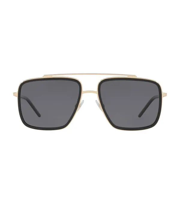 Dolce & Gabbana Square Metal Sunglasses - Gold