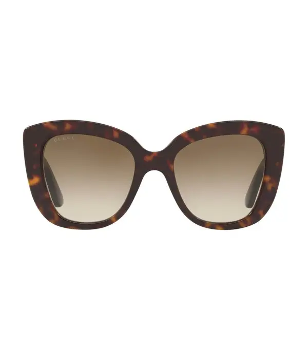 Gucci Havana Cat Eye Sunglasses - Brown
