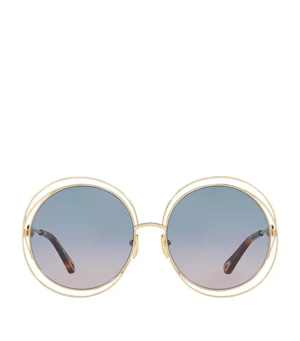 Chloé Round Carlina Sunglasses - Gold