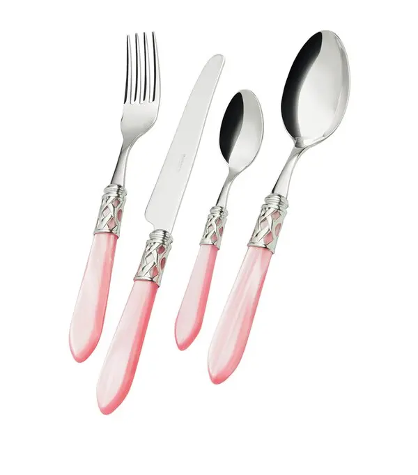 BUGATTI Aladdin Stainless Steel 24-piece Cutlery Set - Pink
