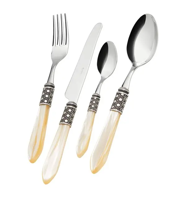 BUGATTI Optical Stainless Steel 24-piece Cutlery Set - Silver