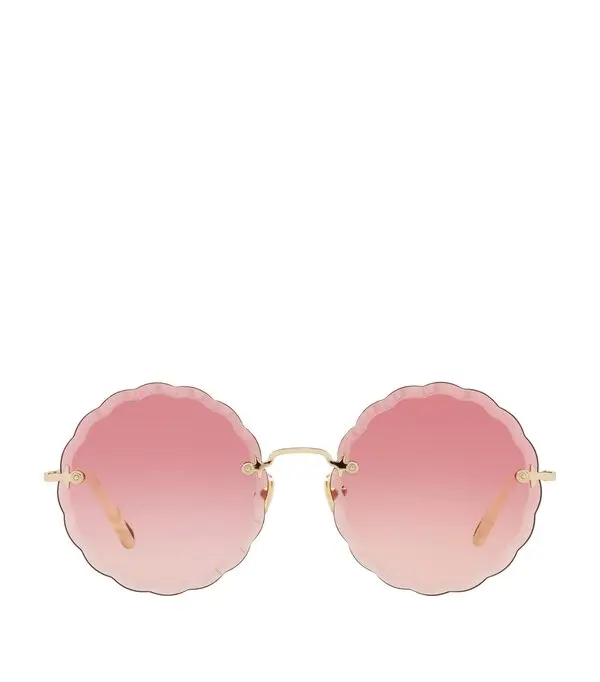 Chloé Rosie Round Sunglasses - Gold
