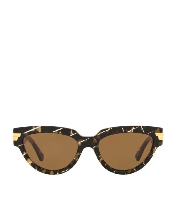 Bottega Veneta Round Sunglasses - Brown
