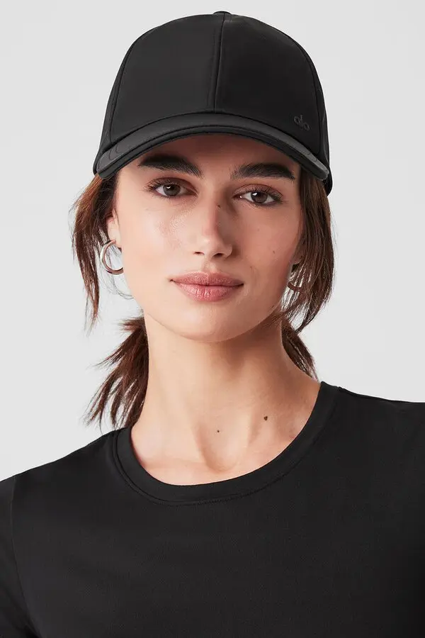 Alo Yoga Satin Off-duty Cap - Black