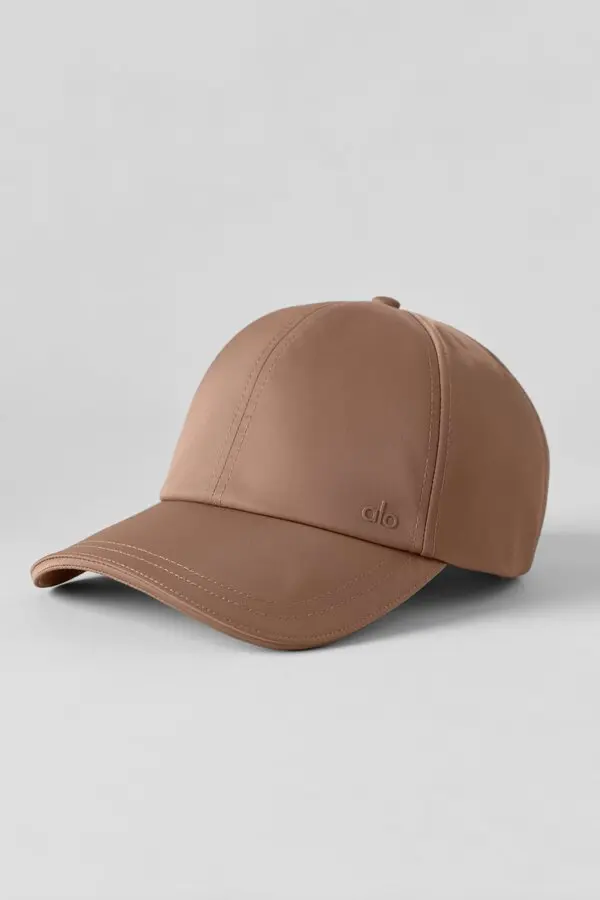 Alo Yoga Satin Off-duty Cap - Java Brown
