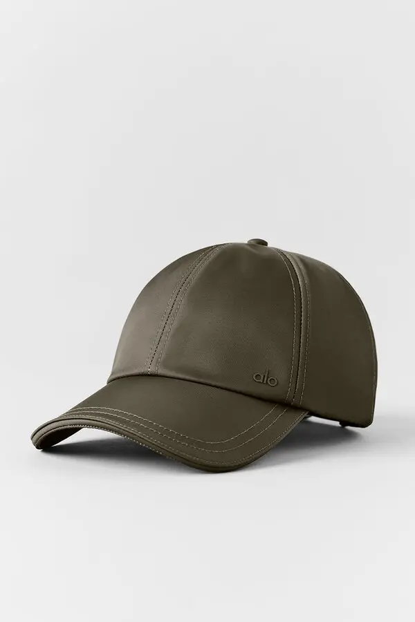 Alo Yoga Satin Off-duty Cap - Olive Tree