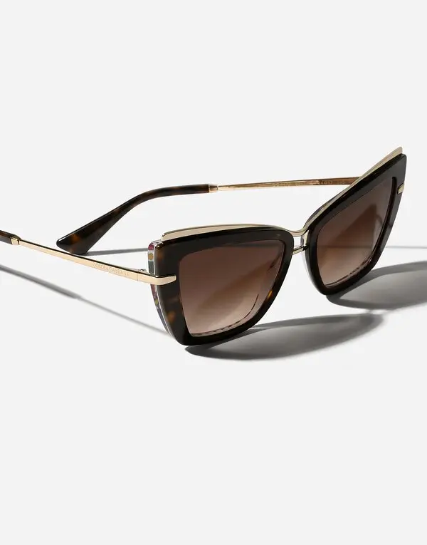 Dolce & Gabbana Metal Print Sunglasses