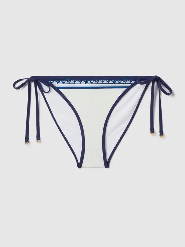 REISS Tina Contrast Trim Bikini Bottoms