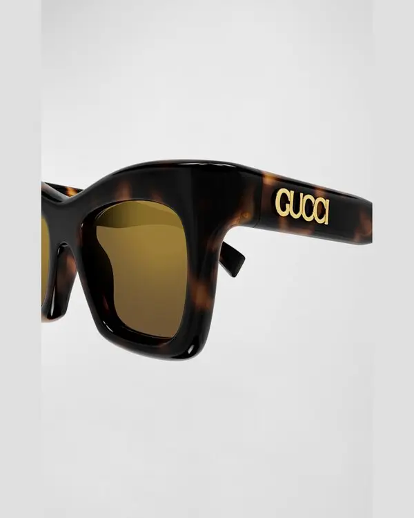 Gucci Logo Cat-eye Sunglasses - Havana