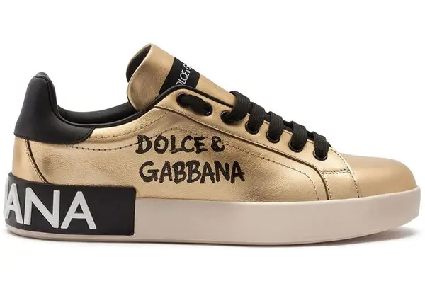 Dolce & Gabbana Portofino Sneakers - Gold/black