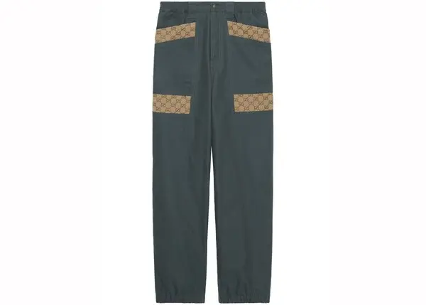 Gucci Paneled Monogram Jeans