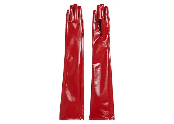 Adidas Ivy Park Faux Latex Gloves - Red