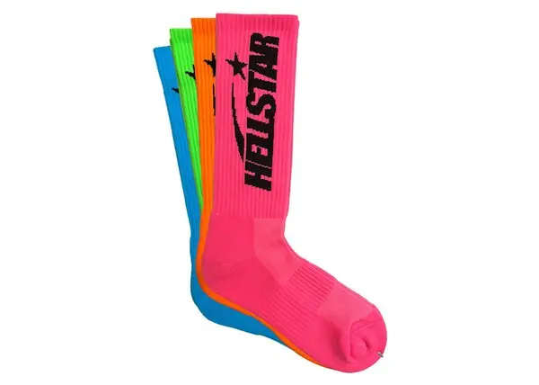 HELLSTAR Logo Socks - Neon