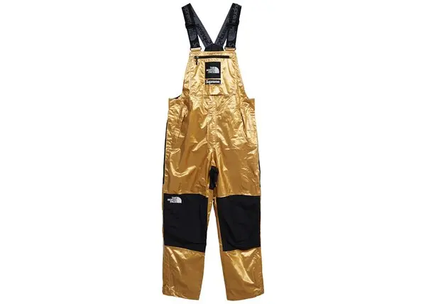 Supreme The North Face Metallic Mountain Bib Pants - Gold