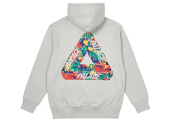 PALACE Tridigi Hood - Grey Marl