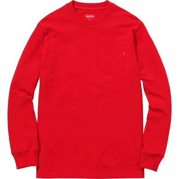 Supreme Long Sleeve Pocket Tee Shirt