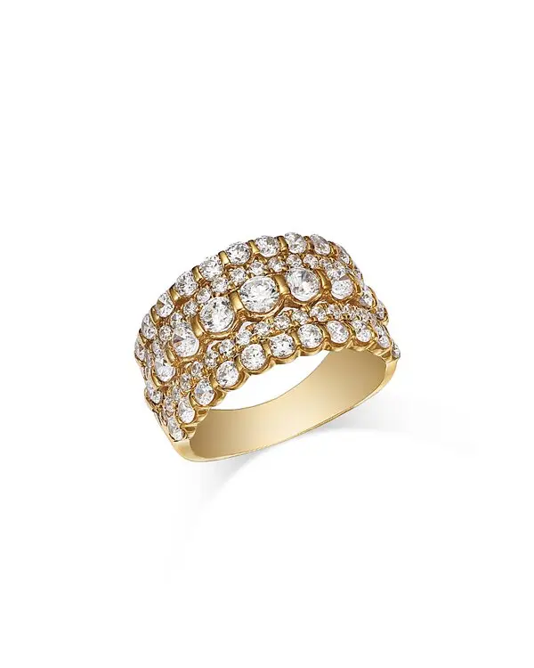 Bloomingdale'S Diamond Multi Row Ring 2.0 Tcw - Gold