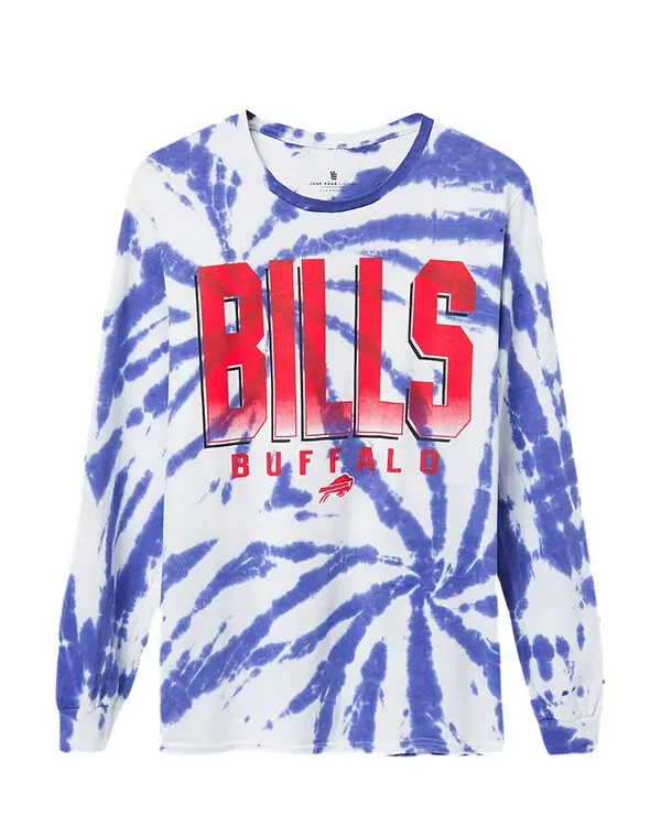 Junk Food Clothing Nfl Buffalo Bills Game Time Tie Dye Long Sleeve - Liberty Tie-dye