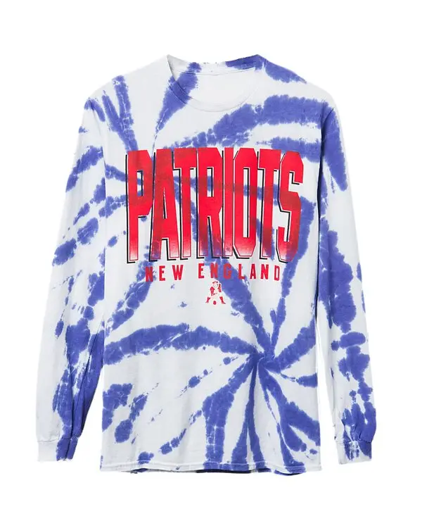 Junk Food Clothing Nfl New England Patriots Tie Dye Long Sleeve By - Liberty Tie-dye
