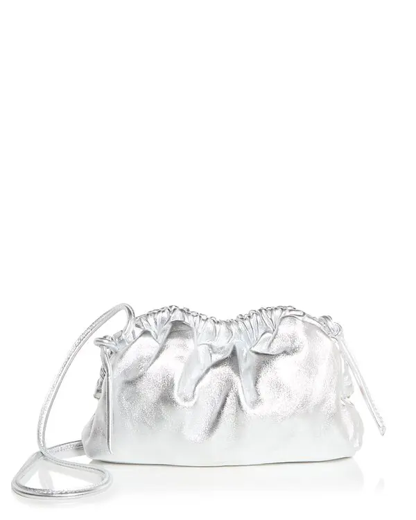 MANSUR GAVRIEL Mini Cloud Leather Clutch - Silver